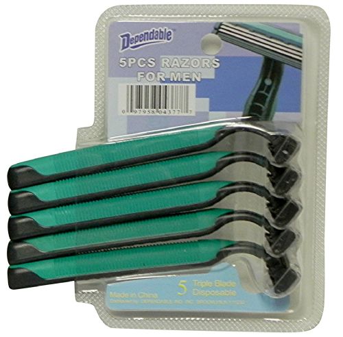 Wholesale 5 Pack Mens Triple Blade Razor - at - diiny.com
